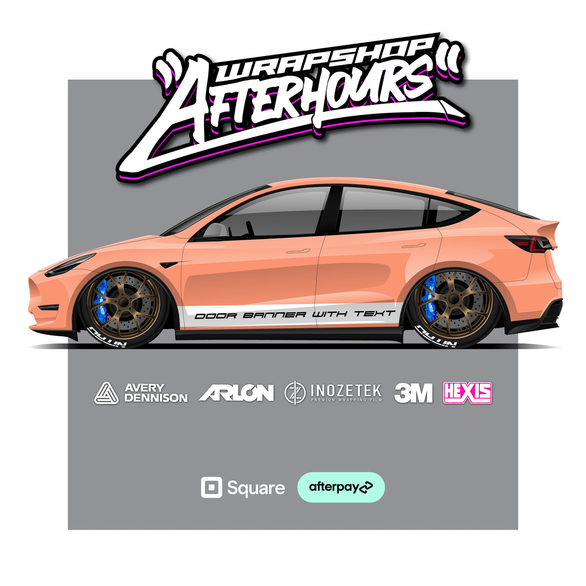 Custom Door Banners with Text – After Hours Design